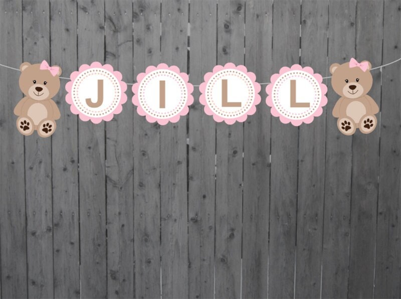 TEDDY BEAR BANNER - Teddy Bear Baby Shower Teddy Bear Birthday Teddy B ...