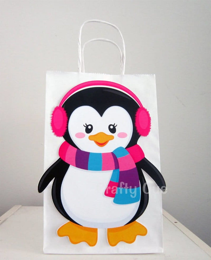 Penguin Goody Bags, Penguin Favor Bags, Penguin Party Bags, Winter One ...
