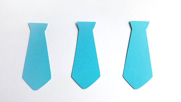Necktie Die Cuts, Necktie Cutouts, Necktie Cut Outs (Set of 30 ...